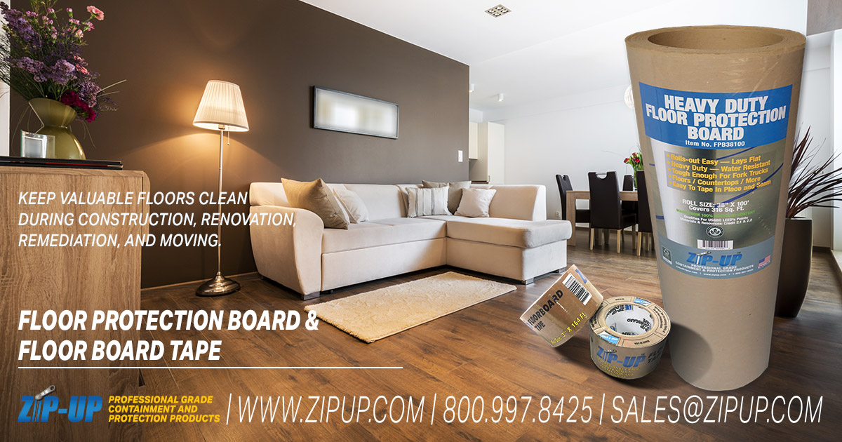 Floor Protection Board, by Zip-Up Products, Protect floor while ...